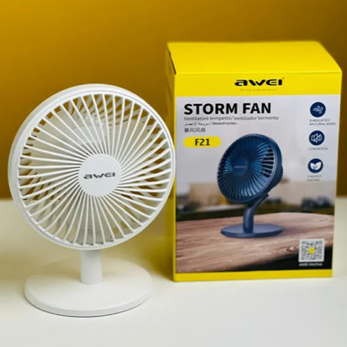 Awei F21 Mini Rechargeable Adjustable Fan - Gear Picker