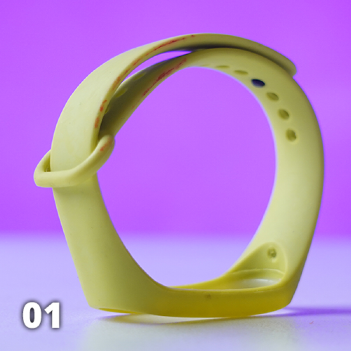 Xiaomi Mi Band 3/4/5/6 Belt (Yellow) - Gear Picker